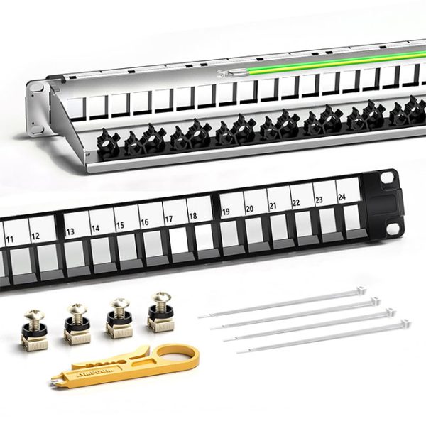 Phân biệt 3 loại Patch Panel: Punch Down, Feed Through và Blank ...